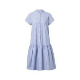 Tchibo - Seersucker-Kleid - Damen - Gr. L - wei&szlig;/gestreift