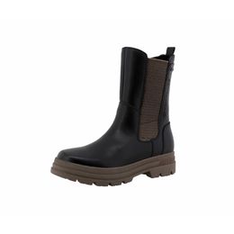 Tom Tailor Stiefelette mit farbiger Sohle - Damen - Gr. 39 - schwarz