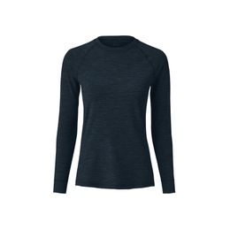 Tchibo - Funktionsshirt mit Merinowolle - Damen - Gr. L - blau