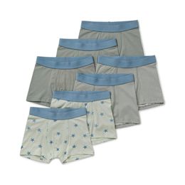 Tchibo - 7 Kinder-Slipboxer - Jungen - Gr. 110/116 - olivgr&uuml;n/print