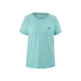 Tchibo - Funktionsshirt - Damen - Gr. L - t&uuml;rkis/print