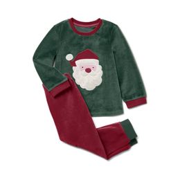 Tchibo - Kinder-Nicki-Pyjama - Gr. 110/116 - gr&uuml;n