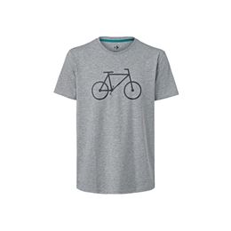 Tchibo - Funktions-T-Shirt - Herren - Gr. S - grau/print