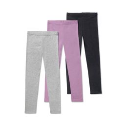 Tchibo - 3 Kinder-Leggings - M&auml;dchen - Gr. 170/176 - schwarz