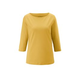 Tchibo - Shirt mit U-Boot-Ausschnitt - Damen - Gr. L - gelb