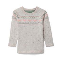Tchibo - Kinder-Strickpullover - M&auml;dchen - Gr. 110/116 - silber