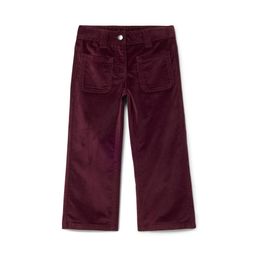 Tchibo - Kinder-Samthose - M&auml;dchen - Gr. 110 - dunkelrot