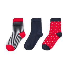 Tchibo - 3 Paar Socken - Damen - Gr. 35-38 - dunkelblau