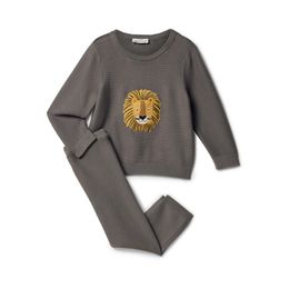 Tchibo - Baby-Strickkombi - Baby - Gr. 62/68 - dunkelgrau