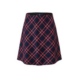 Tchibo - Karierter Jacquard-Rock - Damen - Gr. S - dunkelblau/kariert