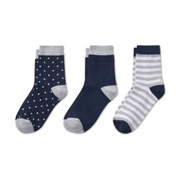 Tchibo - 3 Paar Socken - Damen - Gr. 39-42 - dunkelblau