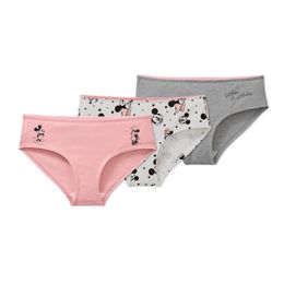 Tchibo - 3 Pantys &raquo;Disney&laquo; - Damen - Gr. S - wei&szlig;/print