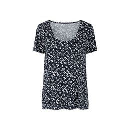 Tchibo - Shirt mit Alloverprint - Damen - Gr. XXL - dunkelblau