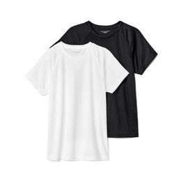 Tchibo - 2 Kinder-Sportshirts - Kinder - Gr. 134/140 - schwarz