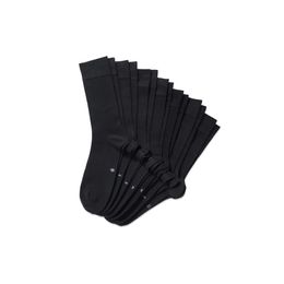 Tchibo - 7 Paar Socken - Herren - Gr. 44-46 - schwarz