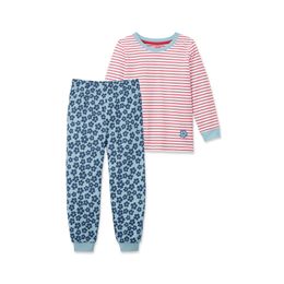 Tchibo - Pyjama - Baby - Gr. 74/80 - wei&szlig;/gebl&uuml;mt