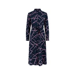Tchibo - Kleid mit Print - Damen - Gr. 42 - dunkelblau
