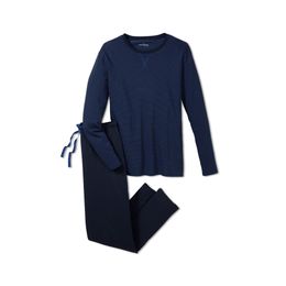 Tchibo - Pyjama - Herren - Gr. M - dunkelblau/gestreift