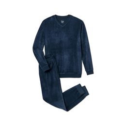 Tchibo - Nicki-Pyjama - Herren - Gr. S - dunkelblau