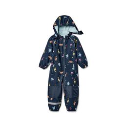 Tchibo - Kinder-Softshell-Einteiler - Baby - Gr. 86/92 - dunkelblau/print