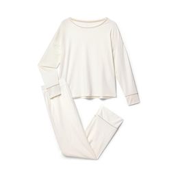 Tchibo - Pyjama-Set - Damen - Gr. S - creme