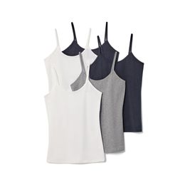 Tchibo - 5 Spaghetti-Hemdchen - Damen - Gr. M - schwarz