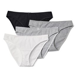 Tchibo - 4 Slips - Damen - Gr. S - schwarz