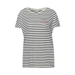 Street One T-Shirt - Damen - Gr. 40 - wei&szlig;/gestreift