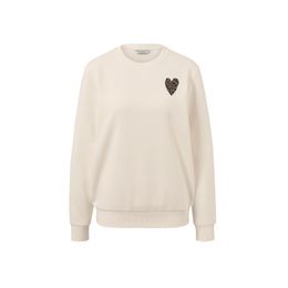 Tchibo - Sweatshirt mit Print - Damen - Gr. M - creme