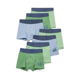Tchibo - 7 Kinder-Slipboxer - Jungen - Gr. 134/140 - hellblau/print