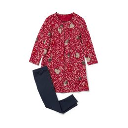 Tchibo - Kinder Nachthemd mit Leggings - M&auml;dchen - Gr. 98/104 - dunkelblau/print