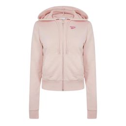 Reebok - Hoodie mit durchgehendem Rei&szlig;verschluss f&uuml;r Damen, Sweatshirt-Stoff, Regul&auml;r (Hellrosa)