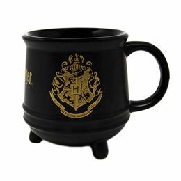 Harry Potter - Kaffeebecher "Hogwarts Crest", Kessel, Keramik (Schwarz)