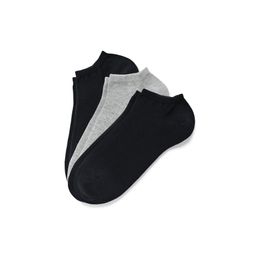 Tchibo - 3 Paar Sneakersocken - Herren - Gr. 44-46 - schwarz
