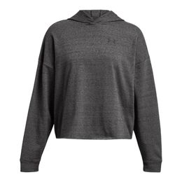 Under Armour - "Rival" Kapuzenpullover f&uuml;r Damen, Frottee, &Uuml;bergro&szlig; (Holzkohle)
