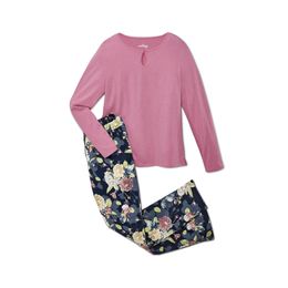 Tchibo - Pyjama - Damen - Gr. S - pink/gebl&uuml;mt