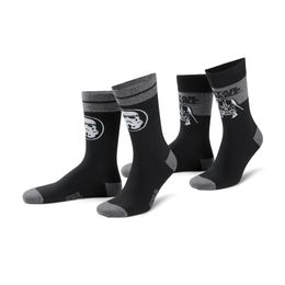 Tchibo - 2 Paar Socken &raquo;Star Wars&laquo; - Herren - Gr. 44-46 - schwarz/print