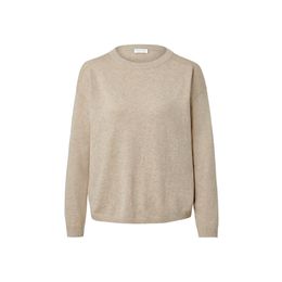 Tchibo - Feinstrickpullover mit Rippdetail - Damen - Gr. M - beige