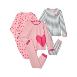Tchibo - 3 Kinder-Pyjamas - Baby - Gr. 86/92 - creme