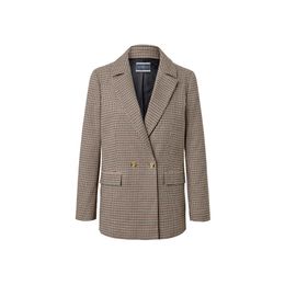 Tchibo - Karierter Blazer - Damen - Gr. 38 - schwarz