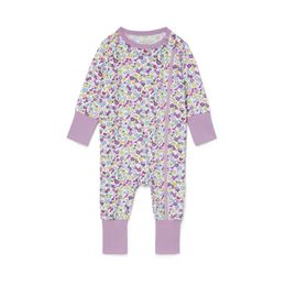 Tchibo - Baby-Schlafanzug - Baby - Gr. 62/68 - lila/gebl&uuml;mt