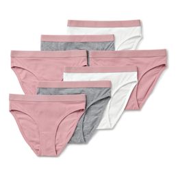Tchibo - 7 Kinder-Slips - M&auml;dchen - Gr. 146/152 - wei&szlig;