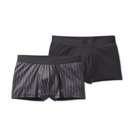 Tchibo - 2 Microfaser-Slipboxer - Herren - Gr. Xxl/8 - anthrazit/gestreift