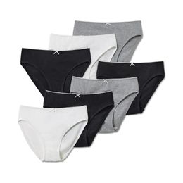 Tchibo - 7 Kinder-Slips - M&auml;dchen - Gr. 134/140 - schwarz
