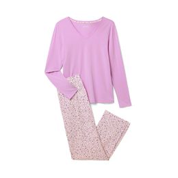 Tchibo - Pyjama - Damen - Gr. S - rosa/print