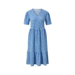 Tchibo - Kleid mit Alloverprint - Damen - Gr. 36 - blau/kariert
