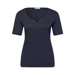 Street One Kurzarmshirt - Damen - Gr. 38 - dunkelblau