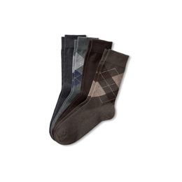Tchibo - 4 Paar Socken - Herren - Gr. 44-46 - dunkelgrau