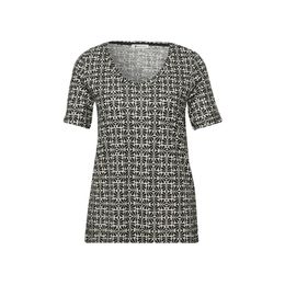 Street One T-Shirt - Damen - Gr. 42 - wei&szlig;/print