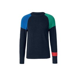 Tchibo - Pullover mit Rundhals-Ausschnitt - Herren - Gr. XL - dunkelblau/print